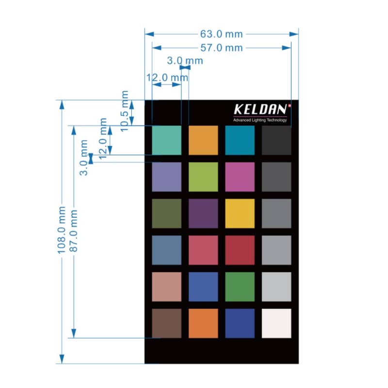 GOYOJO Colorchecker Ye0188 24 Color Rendition Chart Similar To X-rite ...