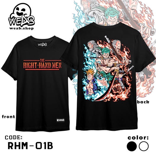 Anime shirt - WEAB.clo - RHM-01 ONE PIECE T-SHIRT RIGHT HAND MEN COTTON ...