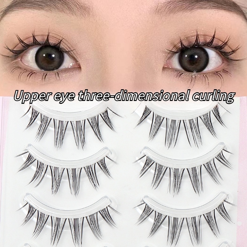 5 Pairs Little Devil, Girl's false eyelashes, transparent crystal stem ...