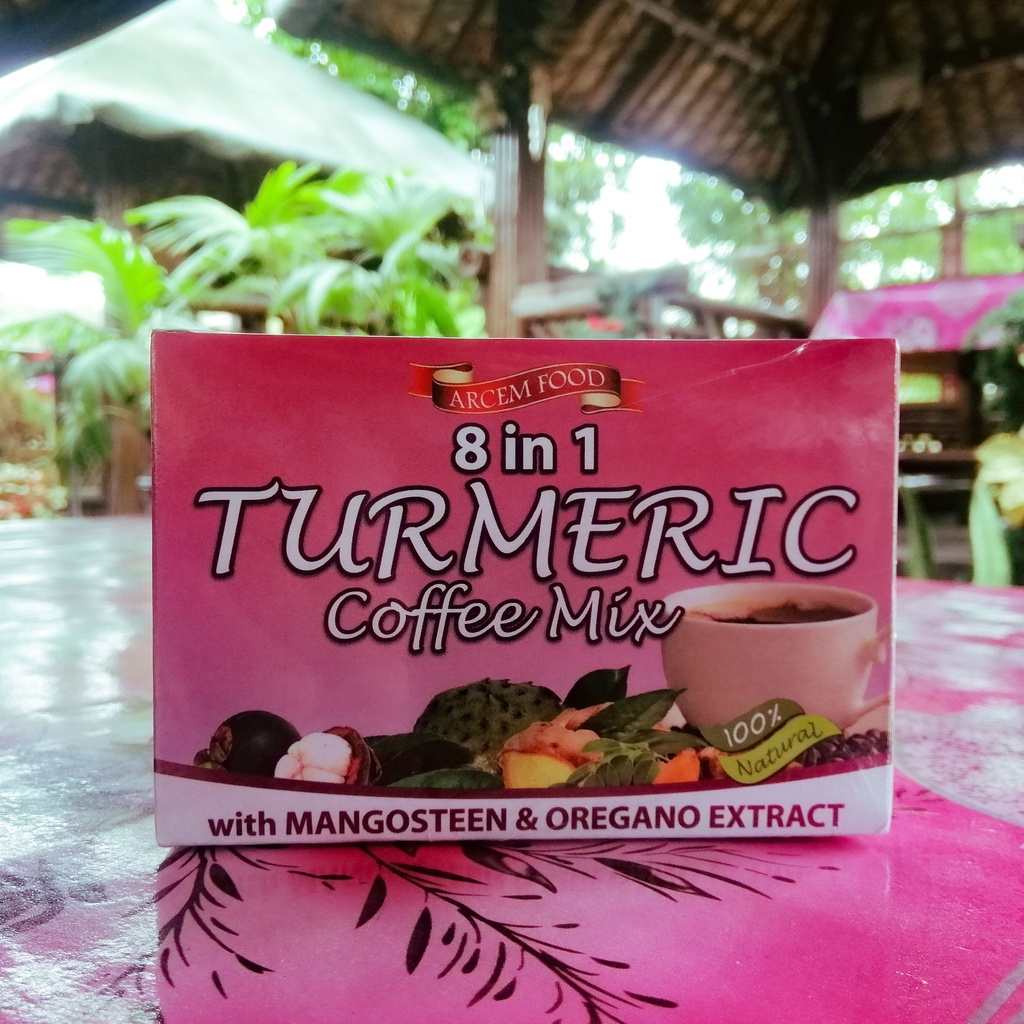 Arcem Food 8 in 1 Turmeric Herbal Coffee Mix: infused w/ moringa ...