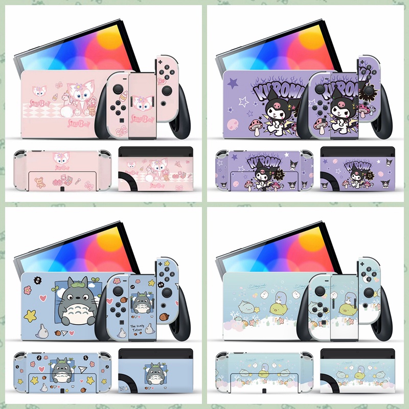 For Nintendo Switch OLED cute cartoon stickers Switch OLED beautiful ...