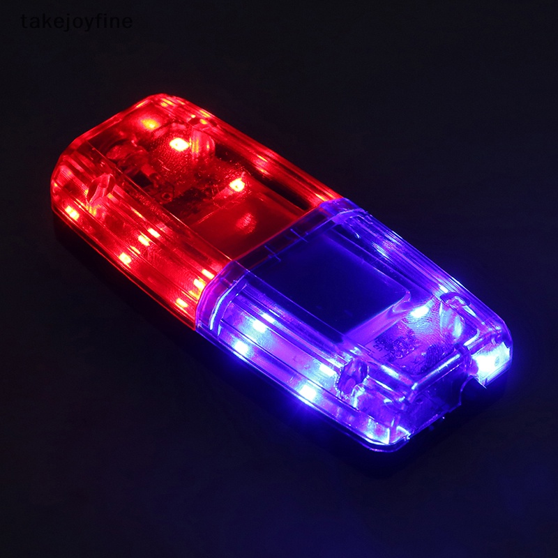 TFPH LED Red Blue Caution Emergency Police Light Flashing Shoulder Lamp ...