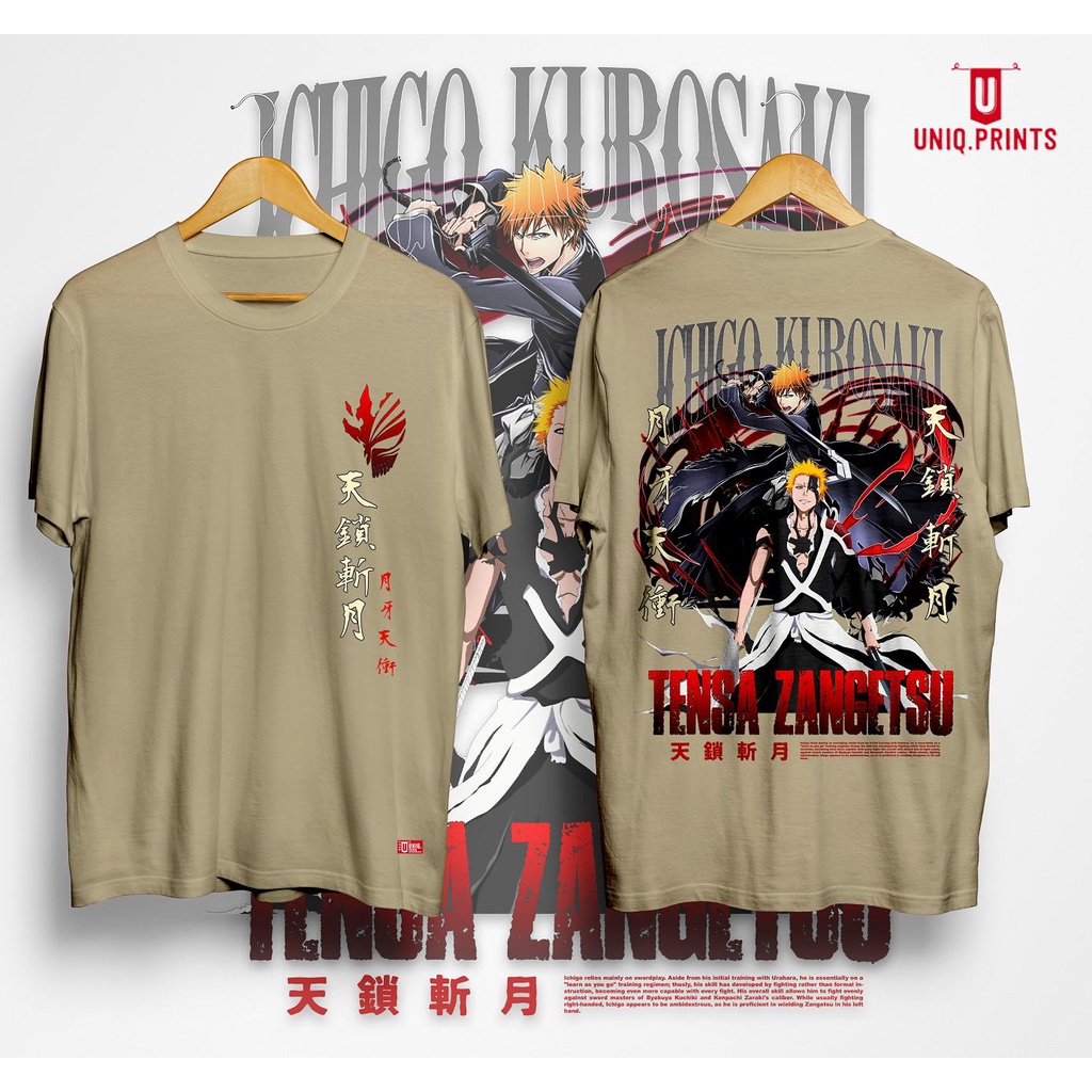 UNIQ.PRINTS ICHIGO KUROSAKI V2 GRAPHIC COTTON TSHIRT FOR MEN AND WOMEN ...
