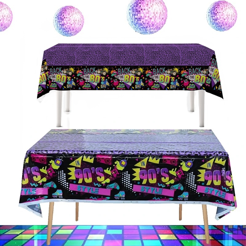 80s Party Decorations Tableware I Love 80s Tablecloth Disco 80s 90s ...