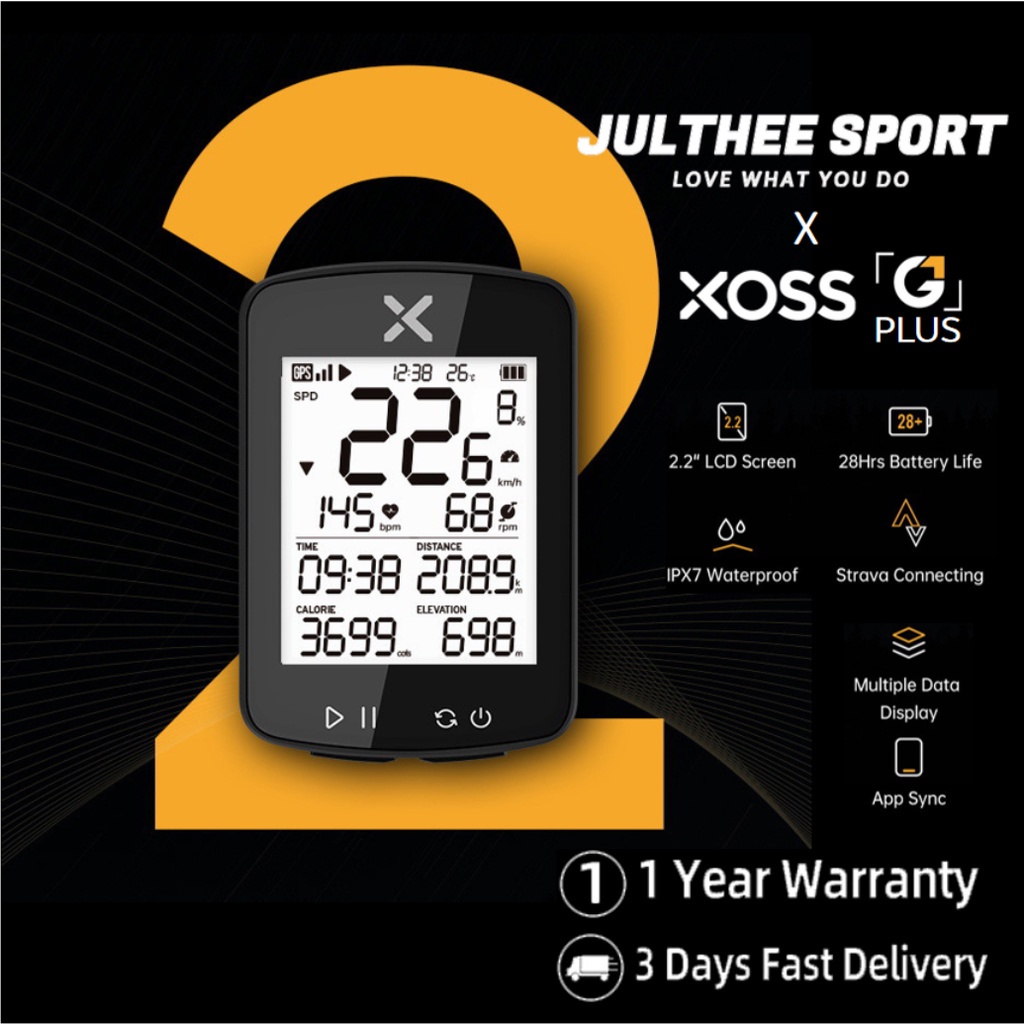 【Ready Stock in PH】XOSS G2+ Gen2 Plus GPS Cycling Computer Wireless ...
