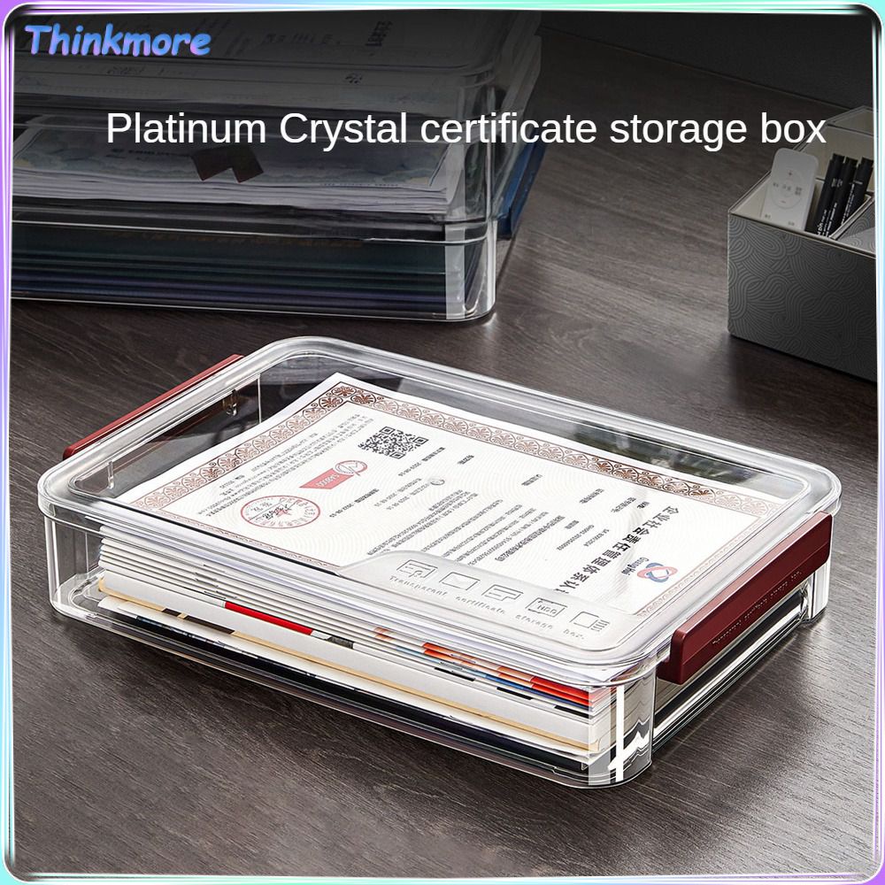 Document Storage Bag Family Certificate File Box Storage Box Home Real ...