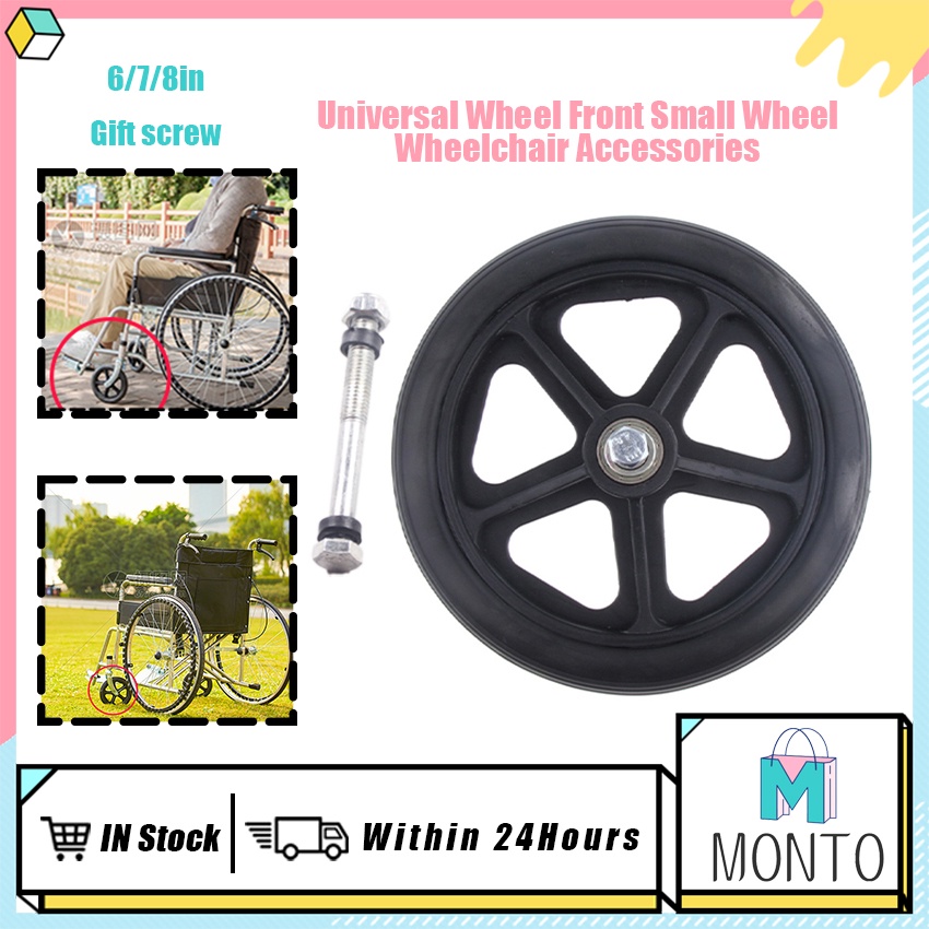 6/7/8inche Wheelchair Front Wheel Replacement Front Wheels Solid Tire ...