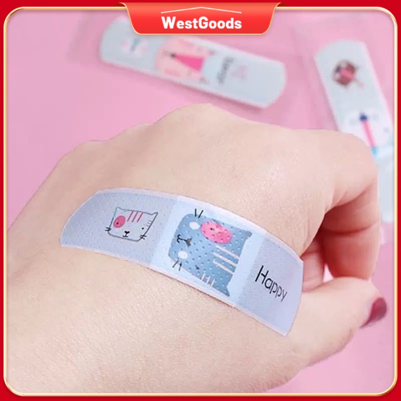 5Pcs Kid's Cartoon Bandages Breathable Waterproof Band Aid Adhesive ...