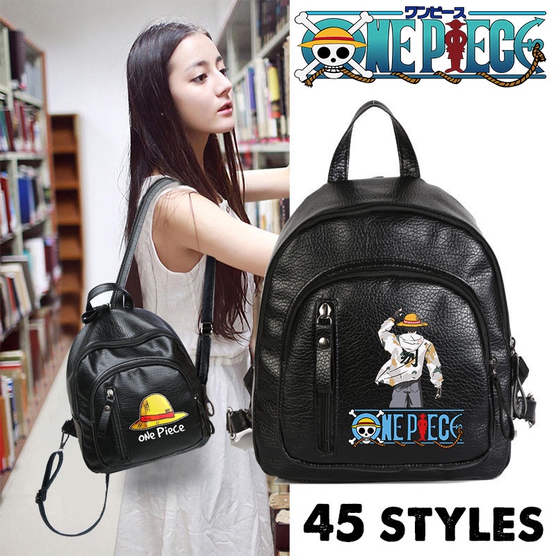 One Piece Backpack School Bag for Women Anime Bagpack Travel Backpack ...