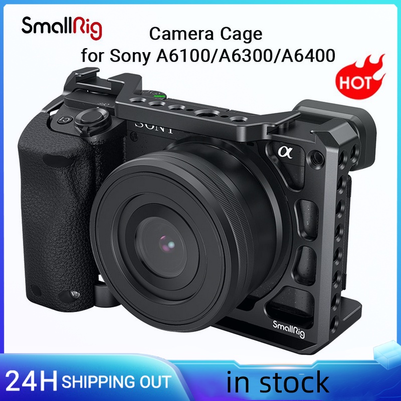 SmallRig 3164 DSLR A6400 Camera Cage with Silicone Handle Handgrip ...