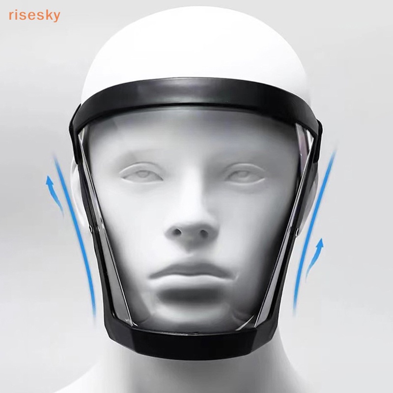 [risesky] Full Face Welding Mask Kitchen Transparent Shield Facial Anti ...