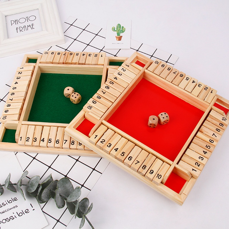 Shut the Box : Wooden Educational Board Game Set | Shopee Philippines