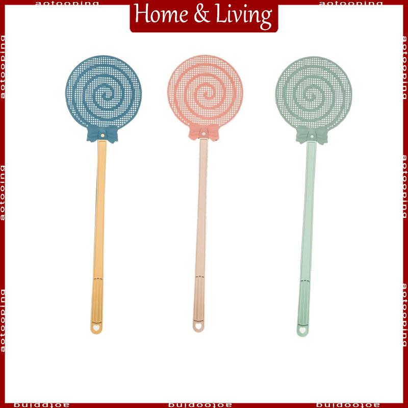 AOTO Lollipop Shape Fly Swatter with Long Handle Mosquito Swatters ...
