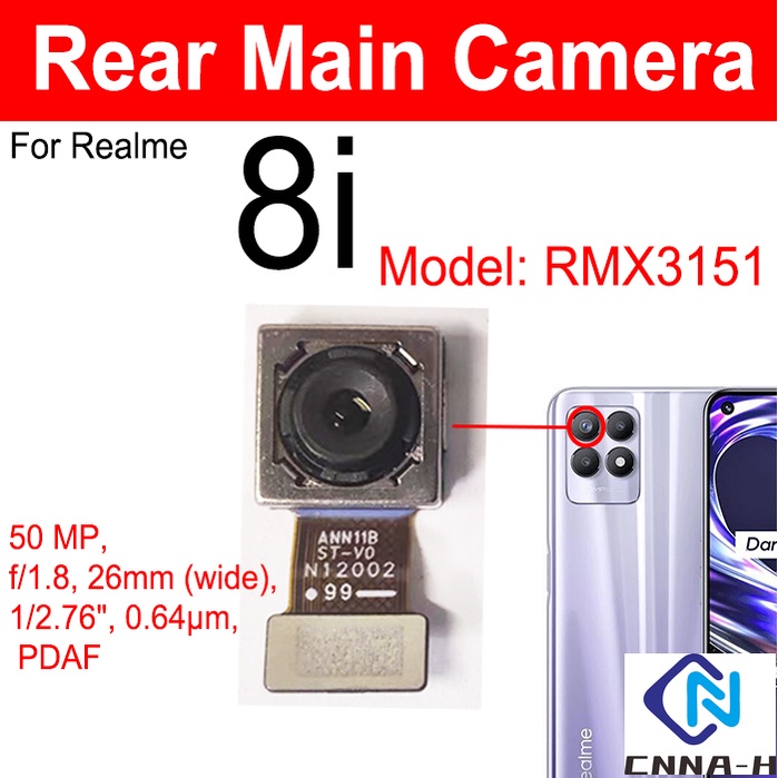 Front Back Camera For Realme 8i Rear Primary Front Selfie Camera Module ...
