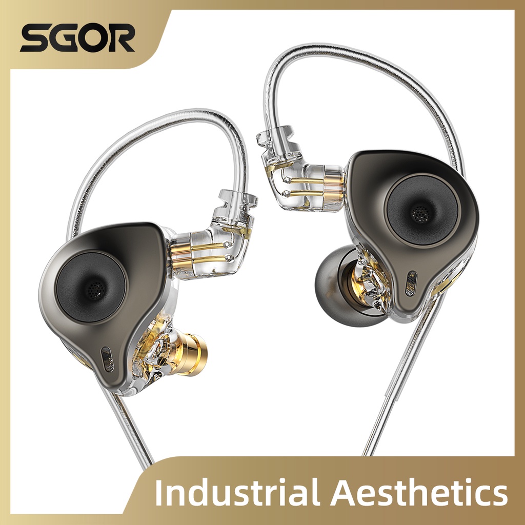 SGOR Adonis 1DD+1BA Hybrid Technology Earphones In Ear HIFI Super Bass ...