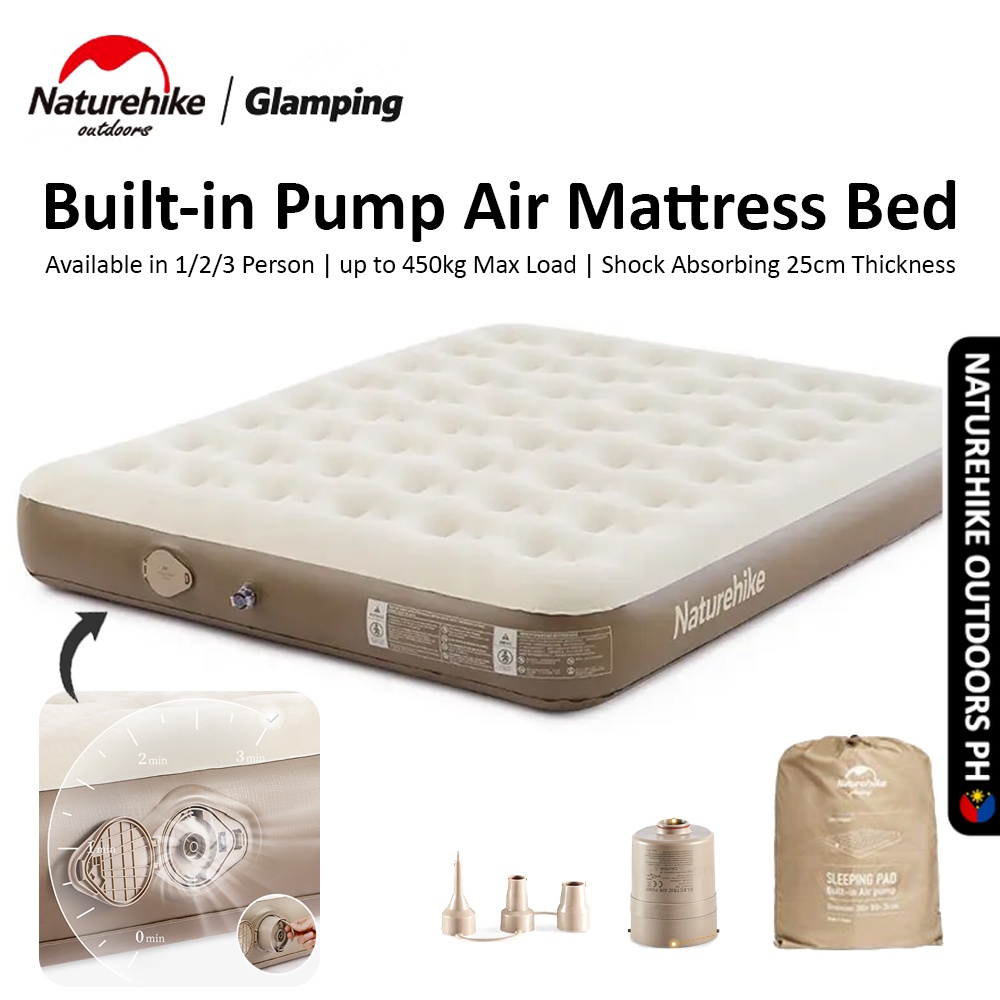 Naturehike Built-in Pump Air Mattress Bed Camping Tent Sleeping Pad ...