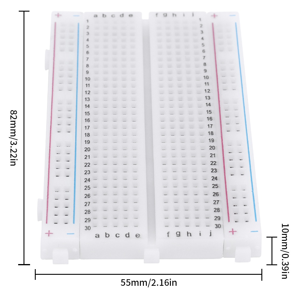 Test Circuit Board 400 Tie Spliceable PCB Bread Board Circuit DIY Kit ...