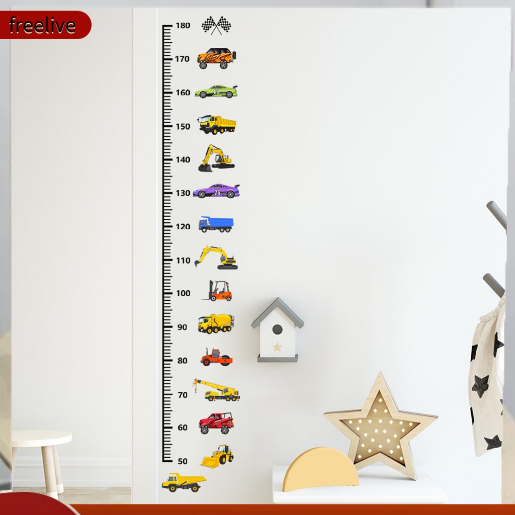freelive| Kids Wall Growth Chart Sticker Self-adhesive Great Stickiness ...