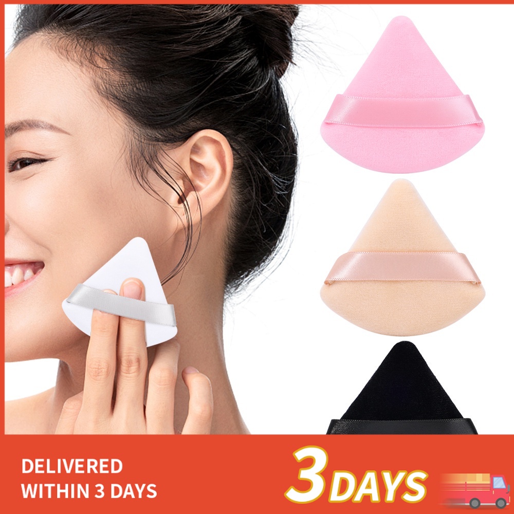 Triangle Velvet Powder Puff Make Up Sponges for Face Eyes Contouring ...