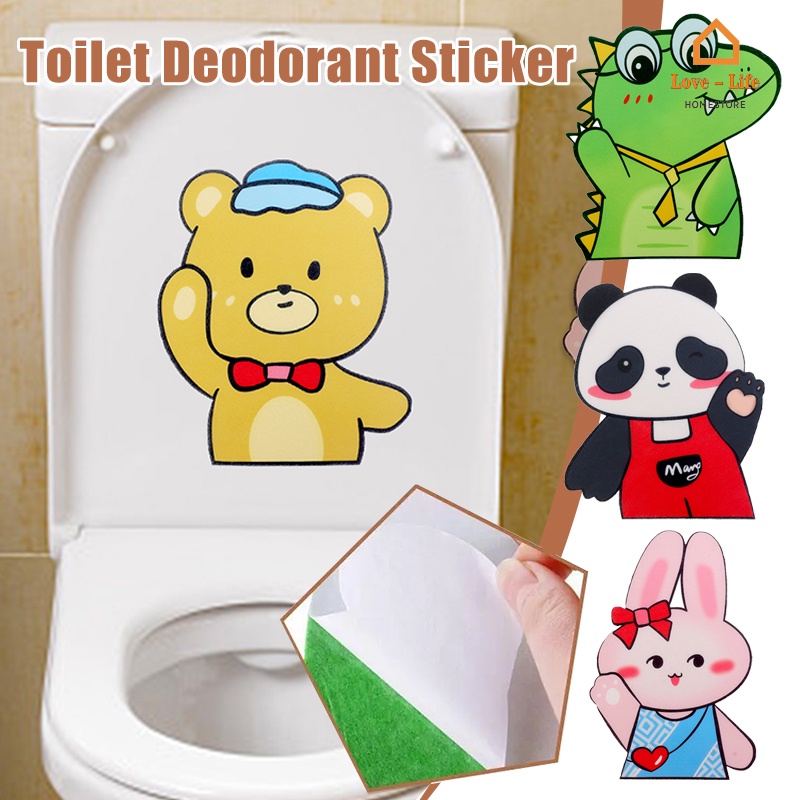 Lovely Self-Adhesive Toilet Deodorant Stickers/ Animal Thickening ...