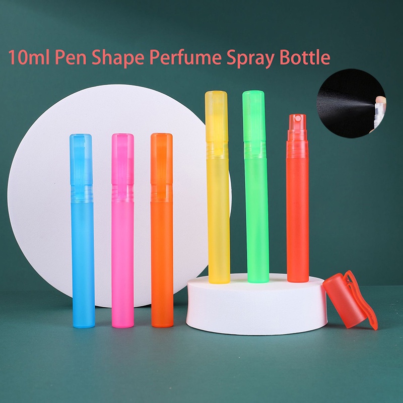 10ml Travel Portable Pen Shape Perfume Spray Plastic Refillable Bottle ...