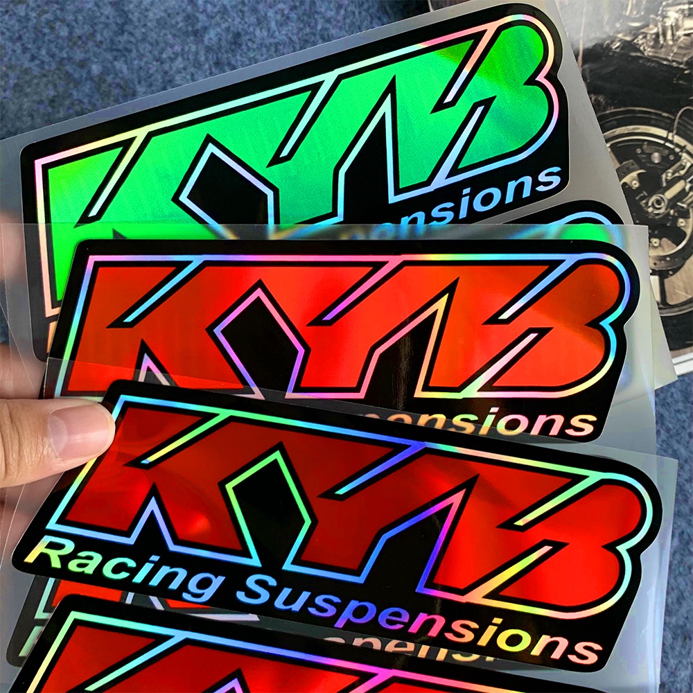 KYB Absorber Laser/Reflective Motorcycle Sticker Decor Suspension Body ...