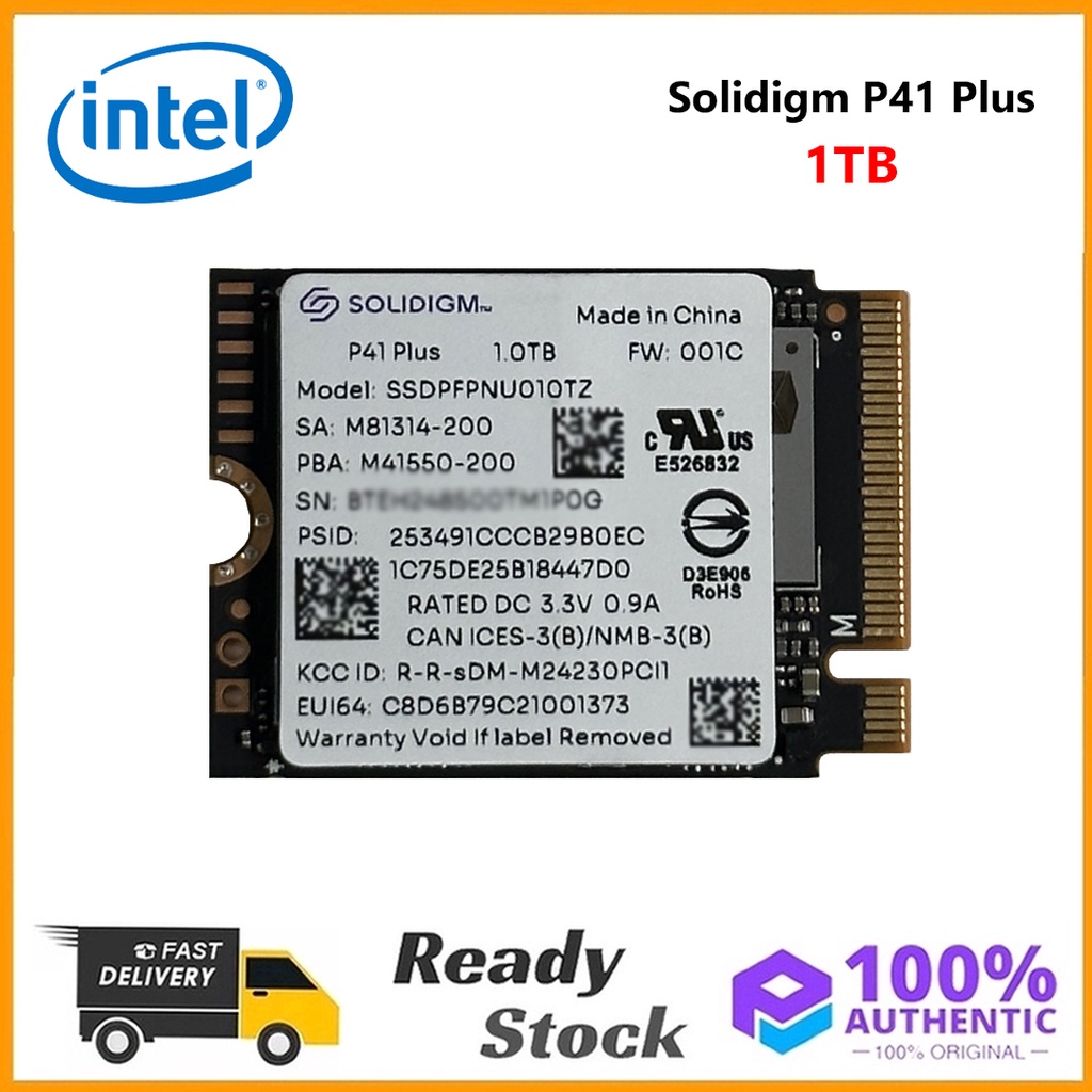 Solidigm P41 Plus 1TB M.2 NVMe 2230 SSD Solid State Drives for Steam Deck | Shopee Philippines