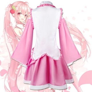 Hatsune Miku Cos Sakura Pink Miku Formula Suit Cosplay Clothes Uniform ...