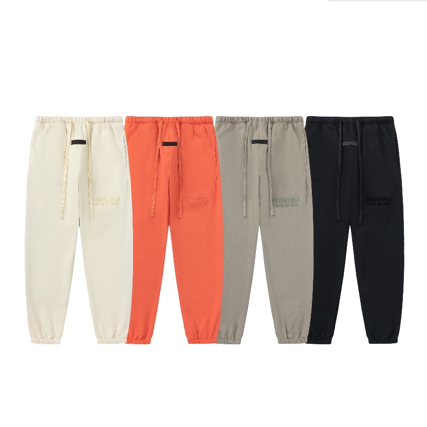 High Street FOG ESSENTIALS New Loose Double Thread Letter Flocking Printing Casual Leggings ...