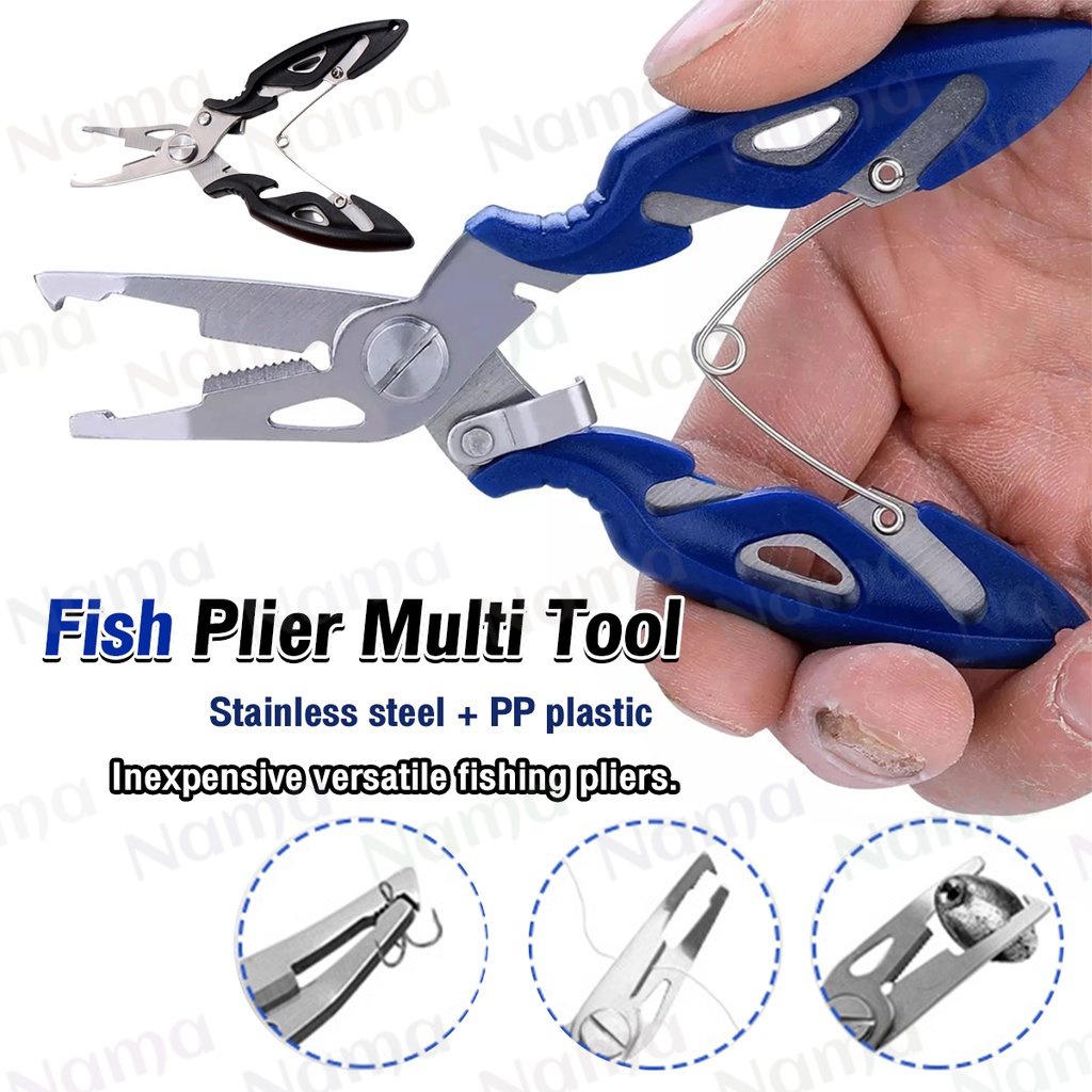 Fish Plier Braid multi Tool scissor Opener tackle Control remover lure ...