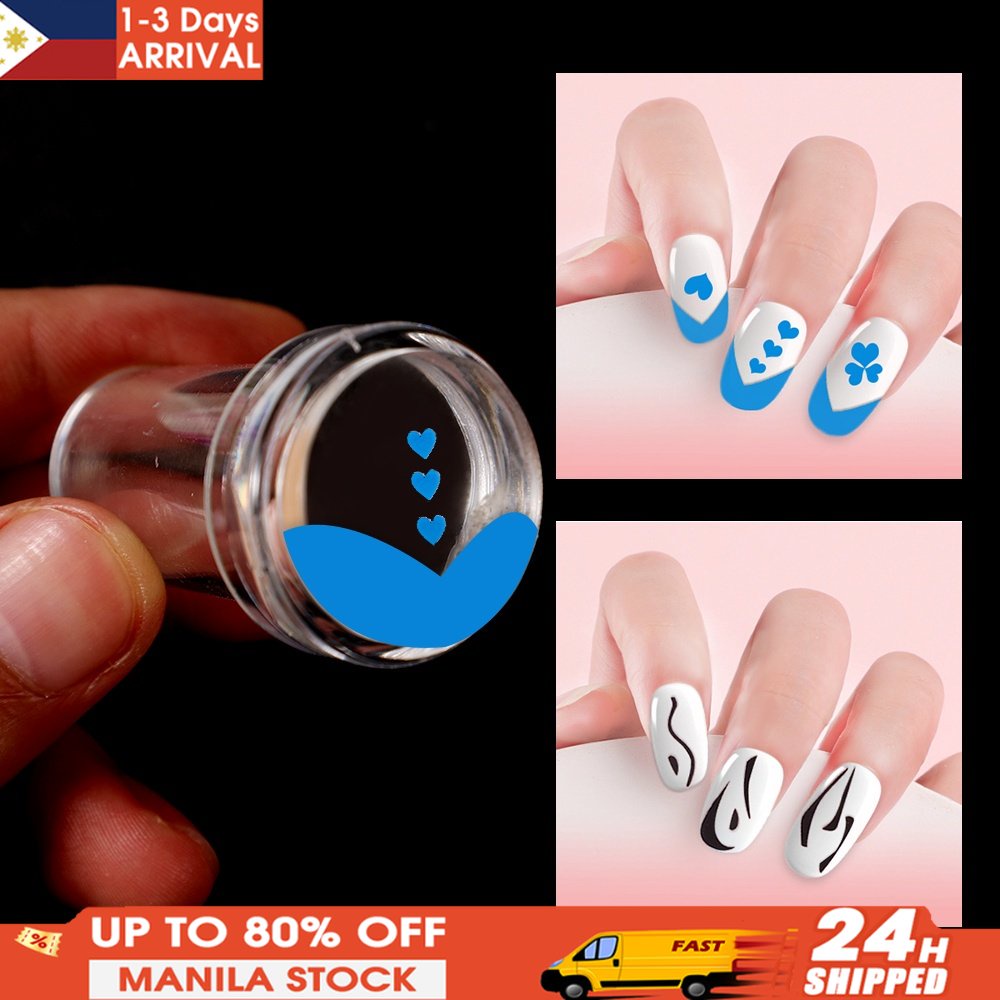 Plastic Clear Nail Template Mini transparent nails small seal Art ...