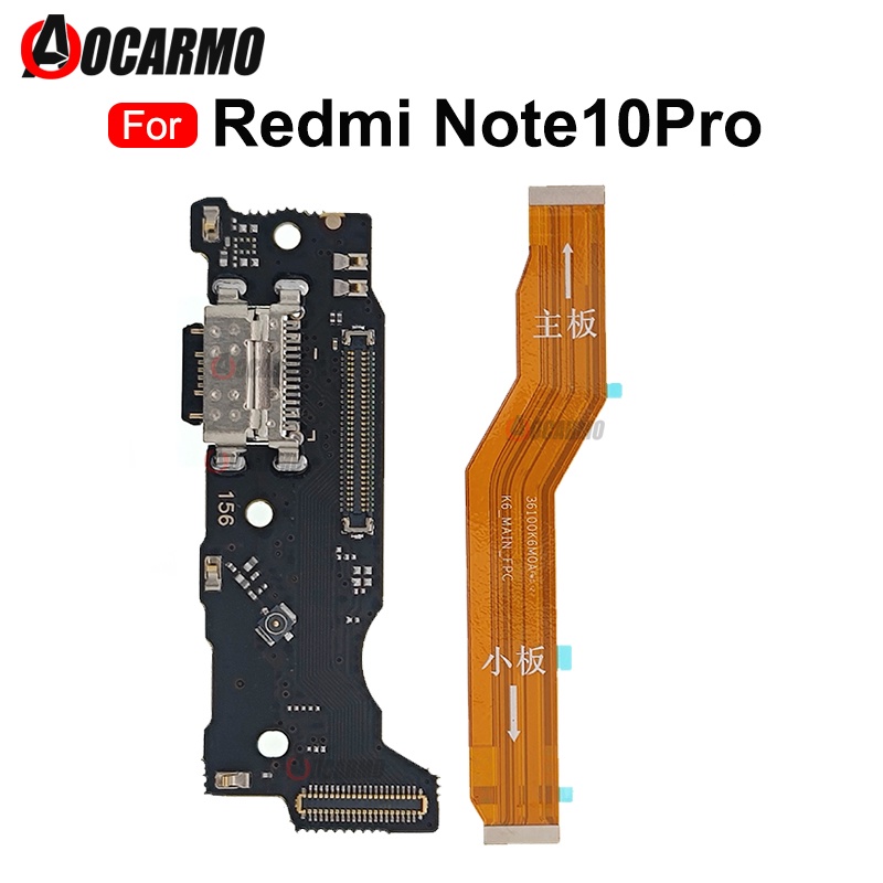 Main Motherboard Flex Cable For Xiaomi Redmi Note 10 Pro USB Charging ...