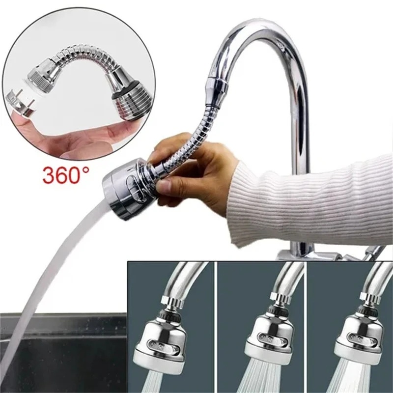 360 Degree Rotatable Tap Diffuser Faucet Nozzles/Water Saving Splash ...