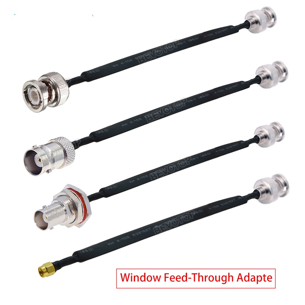 BNC SMA Type Adapter Door/Window Flat Cable RF Coaxial Cable 50Ohm ...