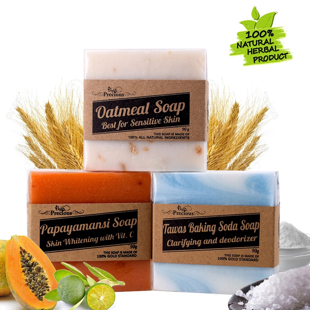 TSEN'S Organic Sabon Trio Pack Soap (Oatmeal soap, Papayamansi Soap and ...