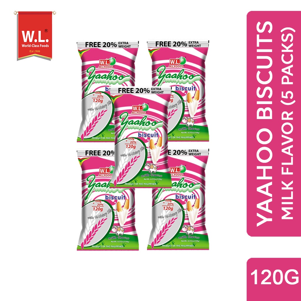 WL FOODS Yaahoo Milk 120g x 5's | Shopee Philippines