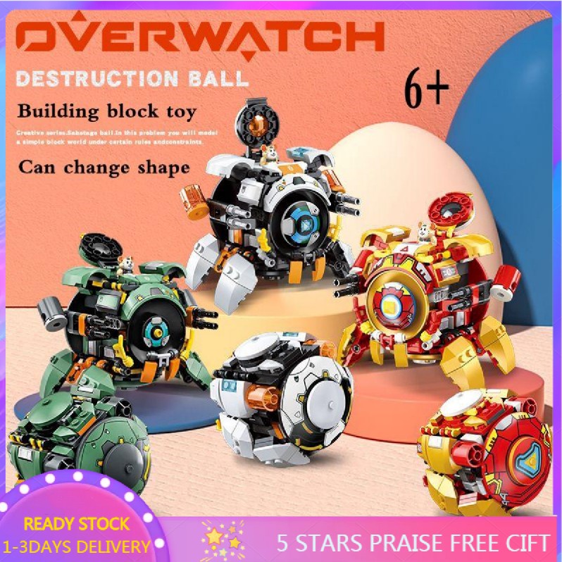 Wrecking Ball Game Building Blocks Military Mecha Robot Hammond Animal ...