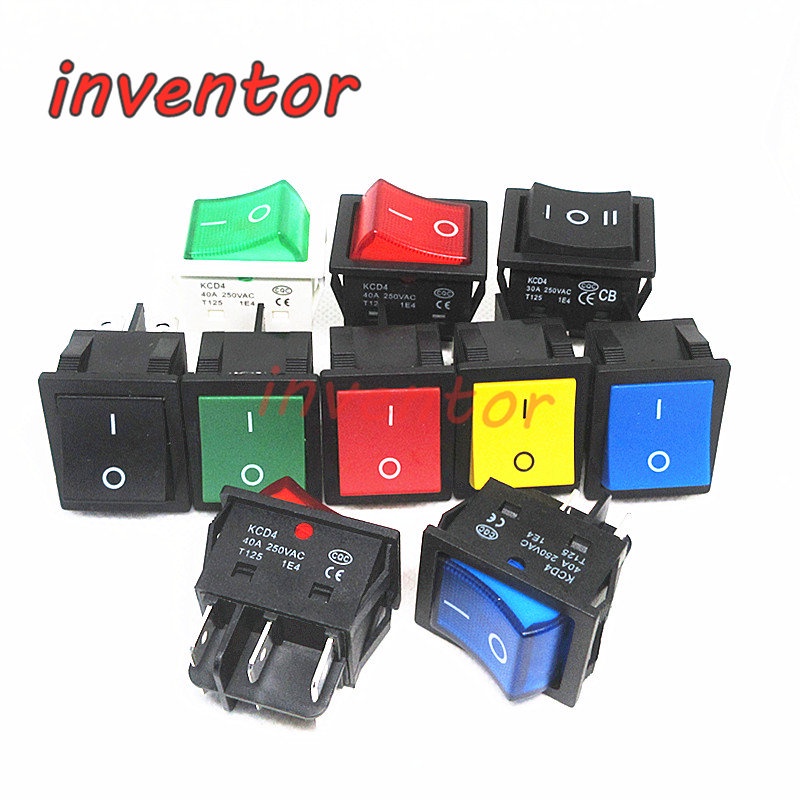 Electric Welding Machine High Current Rocker Switch 40A Power KCD4 With ...