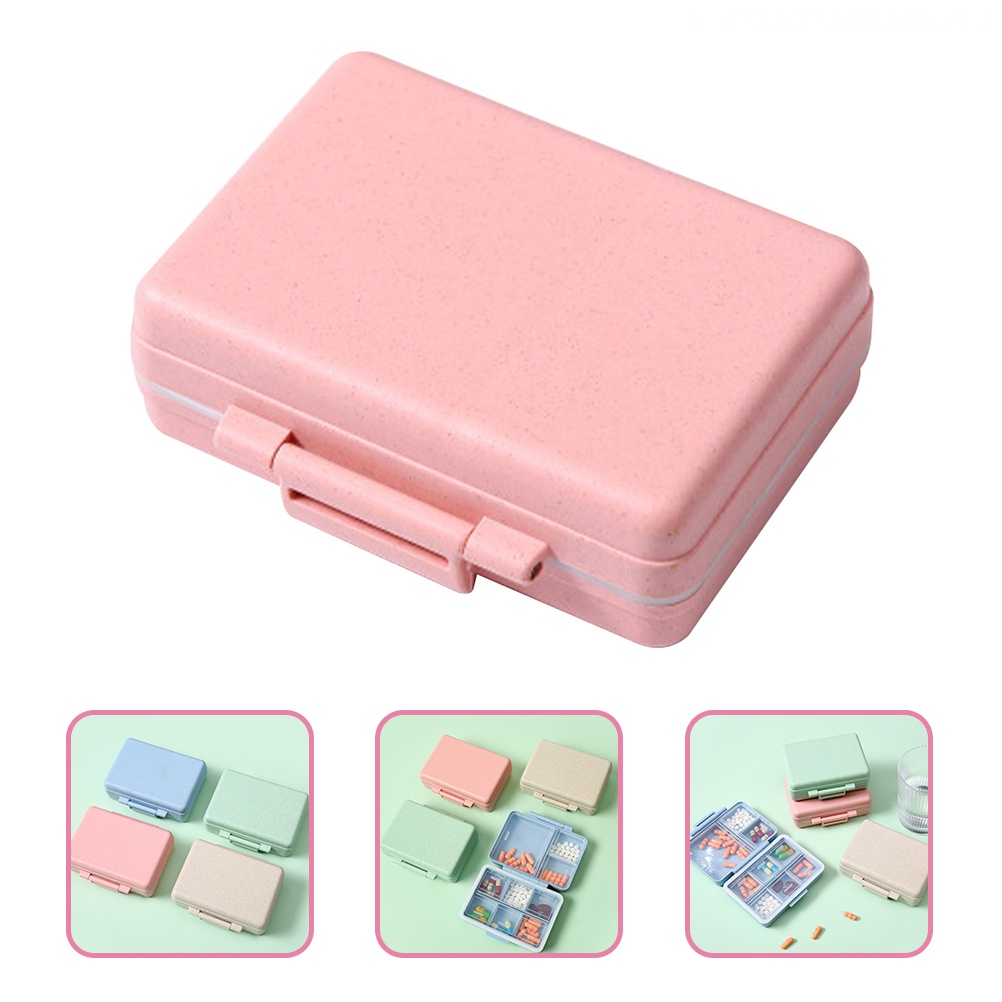 [READY STOCK] Vitamin Travel Case Supplement Organizer Medicine Box ...