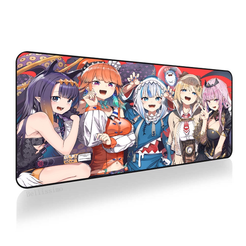 Anime Mouse Pad Hololive Keyboard Mat Gaming Laptops Mausepad Table ...