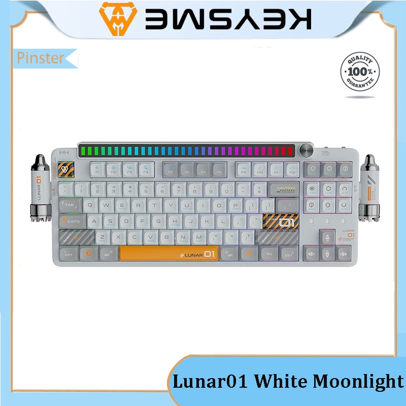 KeysMe Lunar01 White Moonlight Spaceship Hot Plug Wireless the third ...