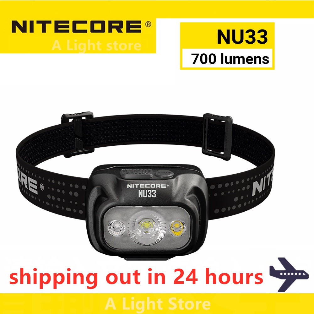 NITECORE NU33 Headlamp 700 Lumens 2,000mAh Li-ion Light aluminium alloy ...
