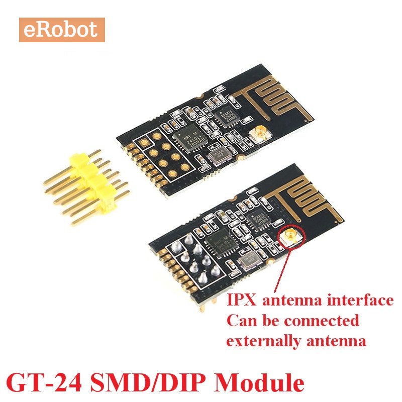 GT-24 2.4G SMD / DIP / MINI NRF24L01 1100 Meter Long-distance NRF24L01 ...