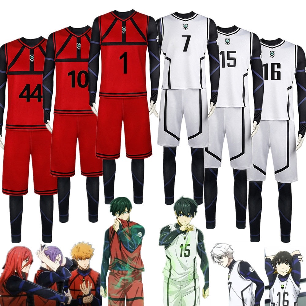 Anime BlueLock Cosplay Costume Isagi Nagi cosplay Sportswear Uniform ...