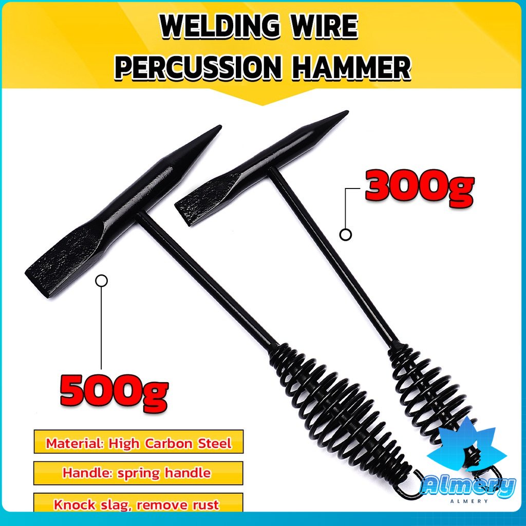 300g 500g Spring Handle Welding Chipping Hammer Industrial Grade ...
