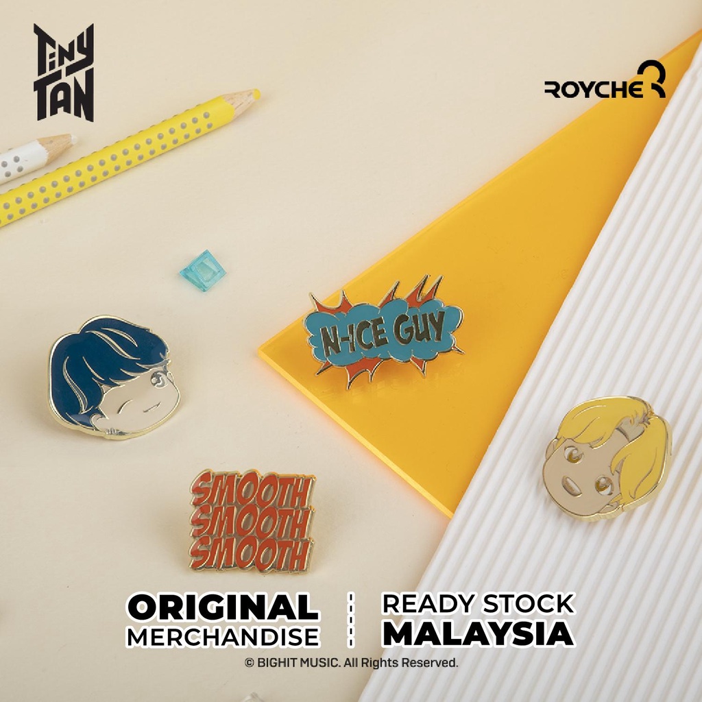 [OFFICIAL] TinyTAN Butter Metal Pin Badge BTS BT21 TinyTAN BangTan Kpop Merch | Shopee Philippines