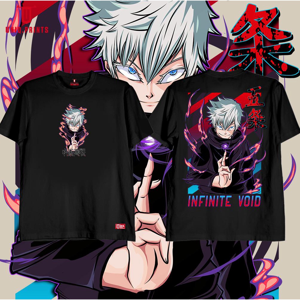 UNIQ.PRINTS JUJUTSU KAISEN SATURO GOJO V3 GRAPHIC COTTON TSHIRT FOR MEN ...