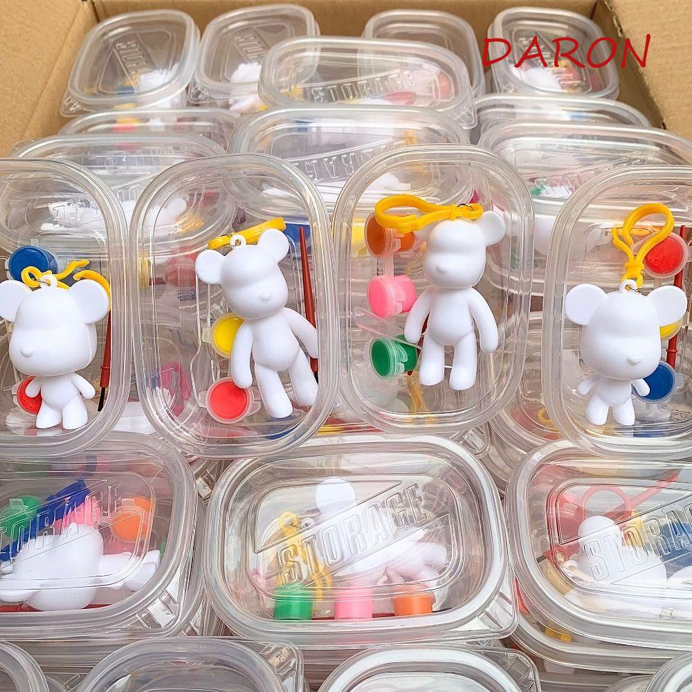 DARON Animal Handmade Set, Paint Material Pack Colored Bear Pigment Fluid Bear Pendant, White ...