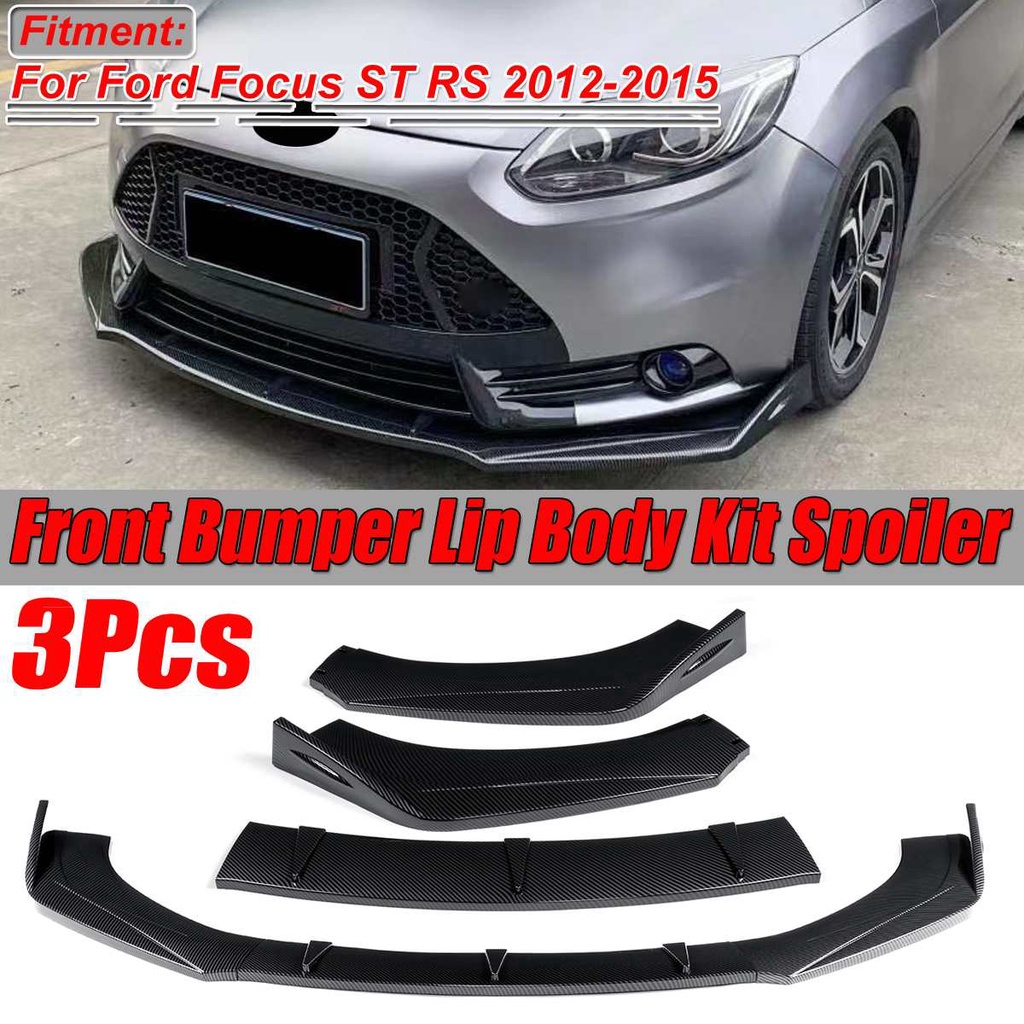 Focus Lip Universal Car Front Bumper Splitter Lip Spoiler Diffuser Body ...