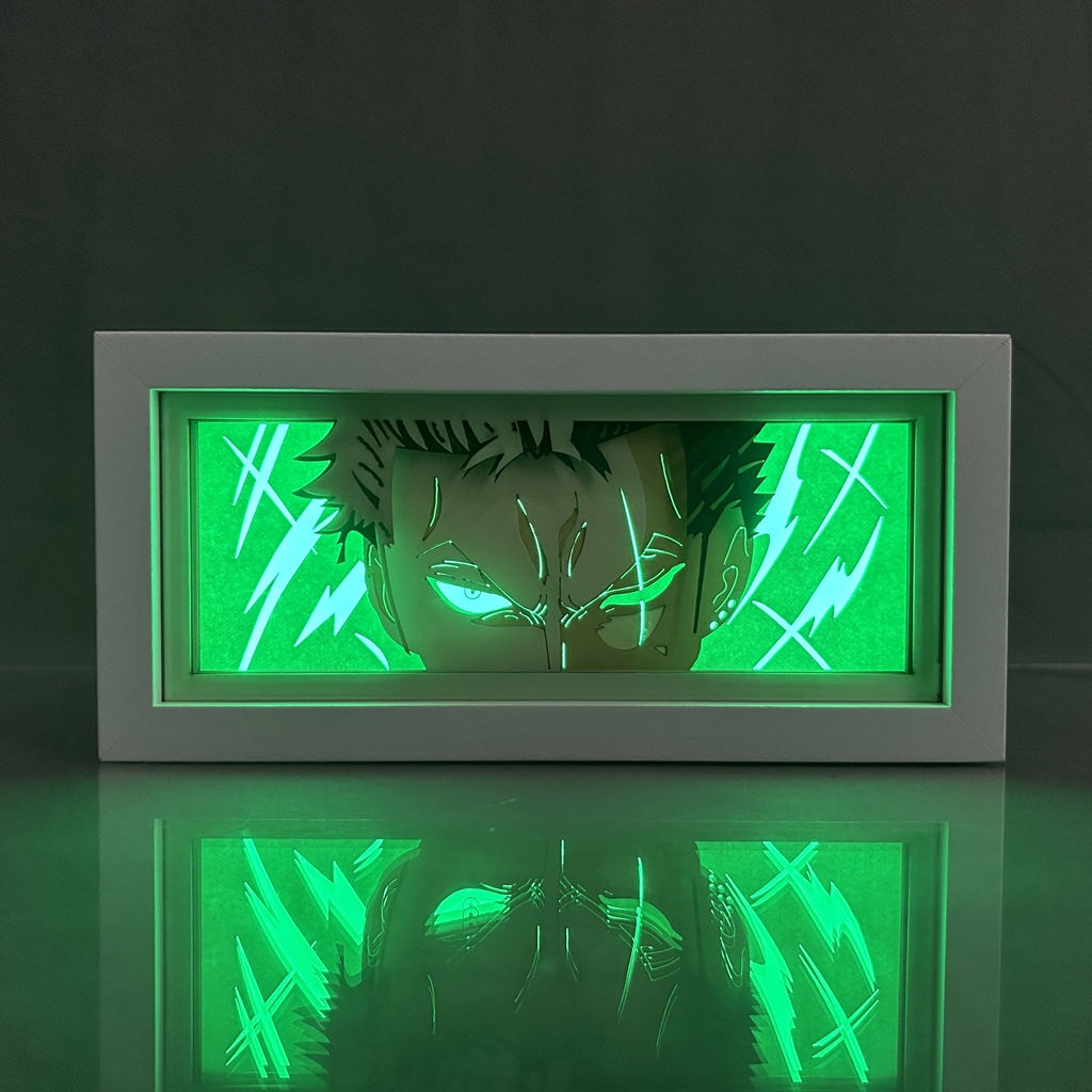one piece led Figurine Lamp Manga Deco luffy Light Box Handcraft Newest ...